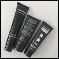 China Flip Cap Type Plastic Cosmetic Tubes 60ml 50ml Capacity With Black Color for sale