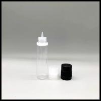China Flat Child Tamperproof Cover 60ml Plastic Dropper Bottle Clear Gorilla Color for sale