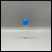 China ISO Chubby Dropper 60ml Unicorn Bottle RV PET Plastic Material Round Shape For E Cig for sale