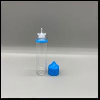 China ISO Chubby Dropper 60ml Unicorn Bottle RV PET Plastic Material Round Shape For E Cig for sale