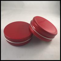 China Round Shape Cosmetic Cream Jar Empty Containers Aluminum Makeup Case Cotton Type for sale
