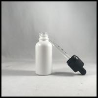 China Milk White 30ml Essential Oil Glass Dropper Bottle E Cigarette Liquid Containers for sale