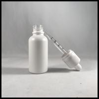 China Milk White 30ml Essential Oil Glass Dropper Bottle E Cigarette Liquid Containers for sale