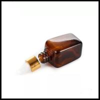 China 30ml Brown Square Essential Oil Dropper Bottles Amber Glass Aromatherapy Containers for sale