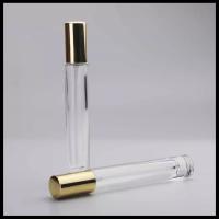 China Glass Material Perfume Spray Bottles , Small Empty Spray Bottles Round Long Shape for sale