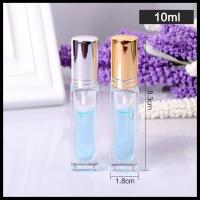 China Square Perfume Essential Oil Spray Bottles Anodized Aluminum Spray Cover 10ml for sale