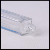 China Unique Square Perfume Spray Bottles 30ml 50ml 100ml Glass Material Aluminum Cap for sale