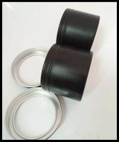 China Durable Aluminum Cosmetic Containers 120g Cream Jar Black Metal Tin Cans Screw Cap for sale