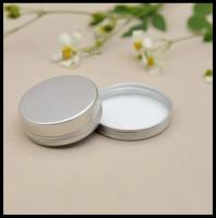 China 25g Cream Jar Silver Small Round Container Custom Aluminum Cans for sale