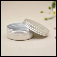 China Screw Cap Aluminum Cosmetic Tins 60g Cream Makeup Face Mask Eyeshadow Case Durable for sale