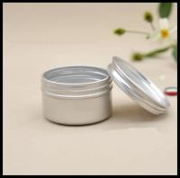 China 40g Cosmetic Cream Jar Aluminum Metal Container With Screw Lid for sale
