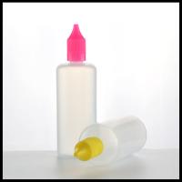 China 100ml LDPE Plastic New Design Vape Bottles Safty Caps PE Translucent Color for sale