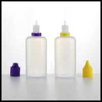 China 100ml LDPE Plastic New Design Vape Bottles Safty Caps PE Translucent Color for sale