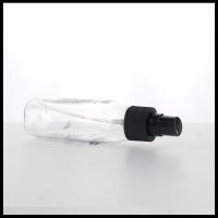 China Refillable Essential Oil Spray Bottles Plastic Material 100ml Capacity Flat Shape for sale