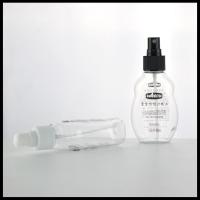 China Refillable Essential Oil Spray Bottles Plastic Material 100ml Capacity Flat Shape for sale