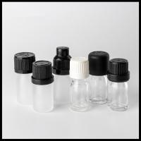 China Different Sizes Essential Oil Glass Bottles Clear Eye Dropper Caps Childproof for sale
