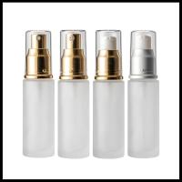 China Glass Cosmetic Bottles Jar Press Lotion Pump Cap Type No Pollution Non - Toxic for sale