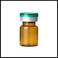 China Medical Liquid 5ml Vials Empty Makeup Containers With Rubber Stopper Flip Off Cap for sale