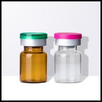 China Medical Liquid 5ml Vials Empty Makeup Containers With Rubber Stopper Flip Off Cap for sale