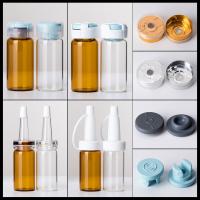 China 10ml Vials Empty Glass Cosmetic Bottles Rubber Stopper Sterile Serum Container for sale