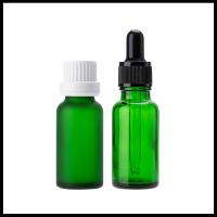 China Green Essential Oil Glass Bottles 20ml Capacity Recyclable Material BPA Free for sale
