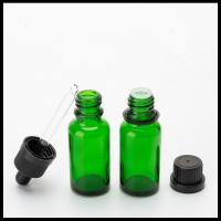 China Green Essential Oil Glass Bottles 20ml Capacity Recyclable Material BPA Free for sale