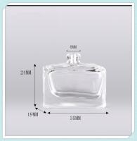 China Small Transparent Glass Cosmetic Perfume Bottles , Portable Perfume Container 5ml for sale