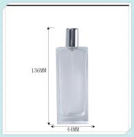 China Flat Glass Essential Oil Spray Bottles Fine Mist Make Up Atomizer Container 50ml for sale