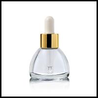 China Pagoda Conical Cosmetic Sample Bottle Glass Material 15ml/20ml/30ml Screw Cap for sale