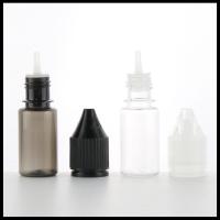 China 10ml V3 Clear Black Gorilla Bottles Vape Juice Plastic Dropper Bottles Child Safty Cap for sale