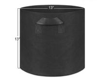 China Round Garden Fabric Grow Bags 2mm Nursery Felt Grow Bags for sale