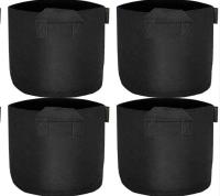 China Round Garden Fabric Grow Bags 2mm Nursery Felt Grow Bags for sale