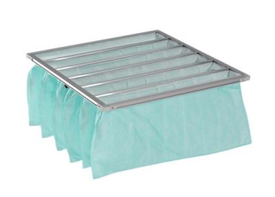 China Cleanroom Multi Bag Air Filter Media Bag Type For HVAC Pocket Filter for sale