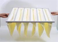 China Polypropylene Fiber Aluminium Frame Air Filter Bags For Air Ventilation Systems for sale