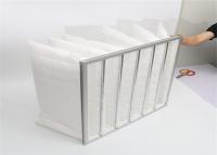 China Non Woven White F7 Medium Efficiency Air Filter Bags For Clean Room for sale