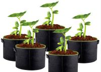 China 20 30 50 Gallon Fabric Felt Non Woven Garden Grow Bags 2mm for sale