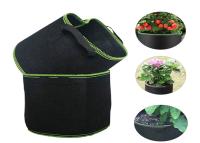 China 20 30 50 Gallon Fabric Felt Non Woven Garden Grow Bags 2mm for sale