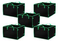 China Garden Fabric Square Pots Flower Grow Bag Non Woven Grow Bags With Handles for sale