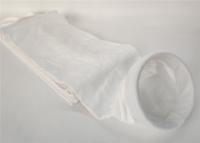 China Industry White  PTFE Dust Collector 100% polyester needle punched nonwoven Material Filter Bag for sale