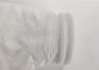 China Industry White  PTFE Dust Collector 100% polyester needle punched nonwoven Material Filter Bag for sale