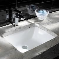China Rectangular Undermount Inset Cloakroom Basin Inset Vessel Sink CUPC for sale