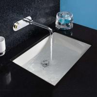China Rectangular Undermount Inset Cloakroom Basin Inset Vessel Sink CUPC for sale