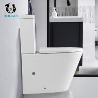 China Luxury Gravity Flush Elongated Two Piece Toilet Bowl 690x400x560mm 3.0-4.5L for sale