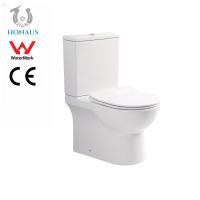 China Customized Two Piece Rimless Toilet 640x370x800mm Soft Close Seat P Trap S Trap for sale