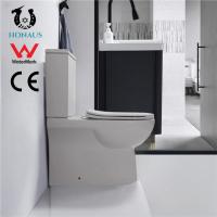 China Customized Two Piece Rimless Toilet 640x370x800mm Soft Close Seat P Trap S Trap for sale