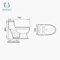 China Traditional Single Piece Water Closet Commode Anti Stain Glazed Odor Isolation for sale