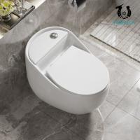 China HAS Siphon Dual Flush Toilet 3.0-6.0L Water Saving Egg Shape Bowl 665x465x555mm for sale