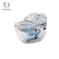 China HAS Siphon Dual Flush Toilet 3.0-6.0L Water Saving Egg Shape Bowl 665x465x555mm for sale