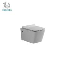 China European Ceramic Wall Hung Toilet Rimless Square 520x360x370mm Dual Flush 3.0-4.5L for sale