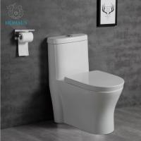 China OEM One Piece Toilet Bowl 700x375x765mm Soft Closing Mute Cover Siphon Flush for sale